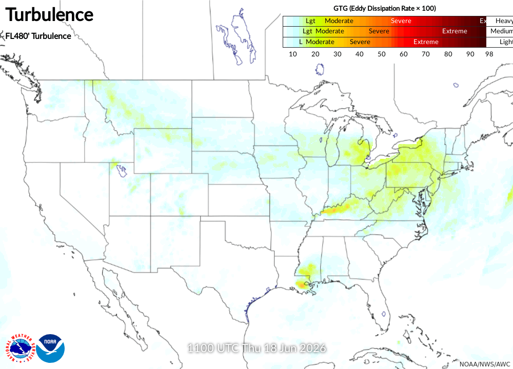 Maximum Turbulence Potential - Turbulence Forecast